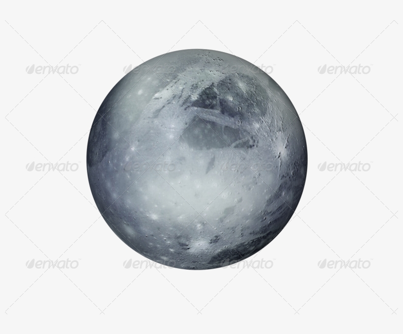 Planet Pluto With White Background