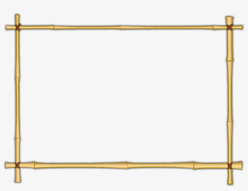 Download Bamboo Frame Png Download - Brown Bamboo Border Png - HD ...