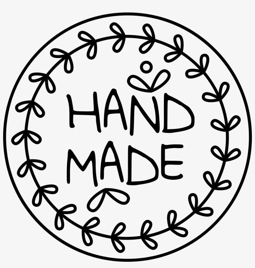 Download Handmade Round Leafy Wreath Stamp - Handmade - HD Transparent ...