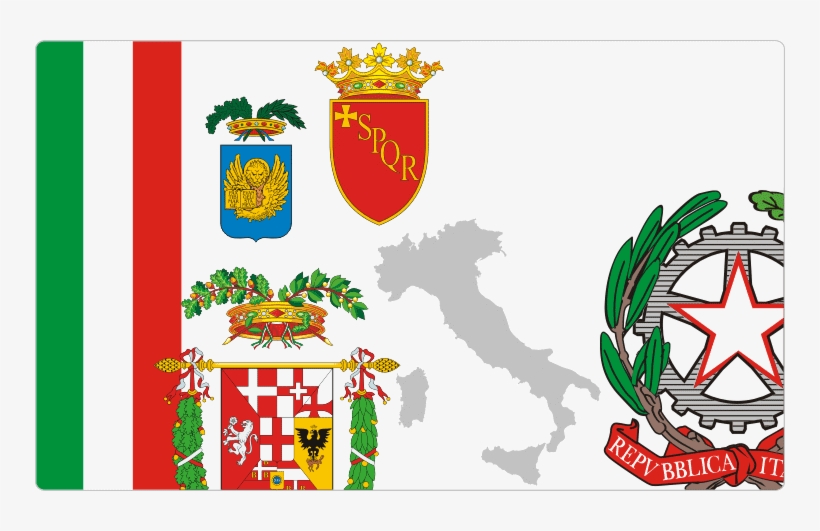 Heraldry Of Italy / Italian Flags & Coats Of Arms - Italy Map ...