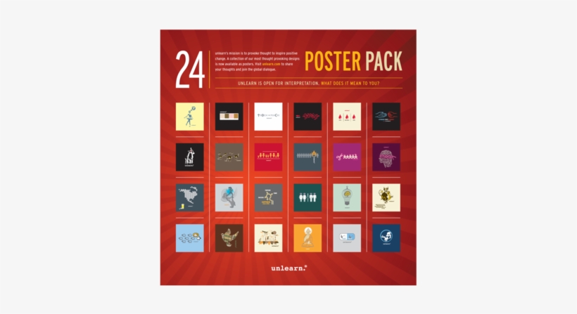 Download Poster Pack - Unlearn Posters - HD Transparent PNG - NicePNG.com