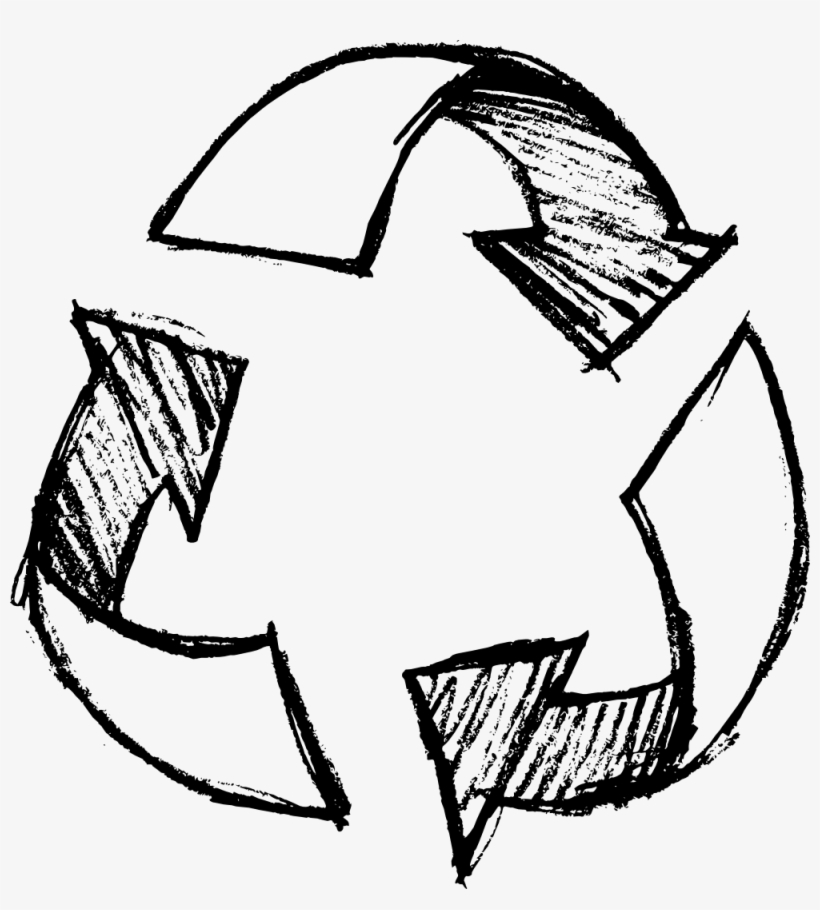 Drawn Sykol Recycle - Hand Drawn Recycle Png Transparent PNG ...