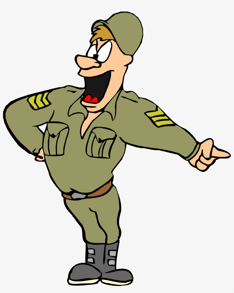 Funny Army Clipart