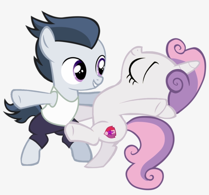 Lunaticdawn, Dancing, Rumbelle, Rumble - Mlp Rumble And Sweetie Belle ...
