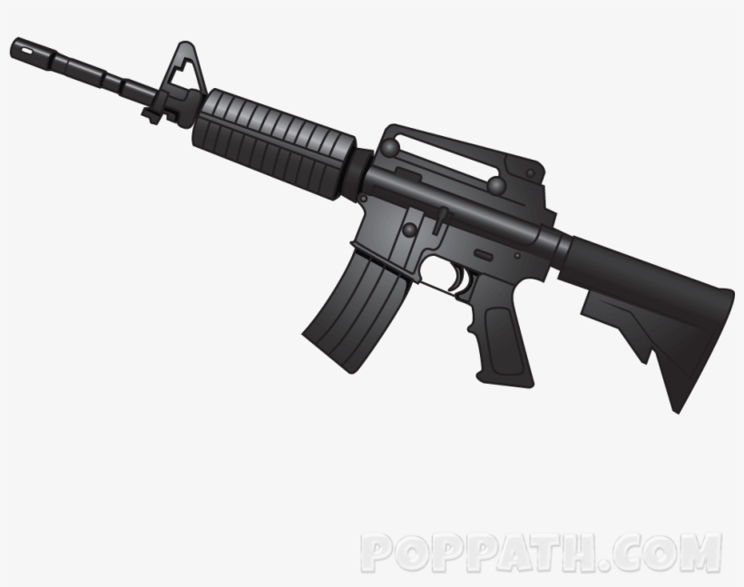 Download How To Draw A M - M16a1 Airsoft Spring Rifle - HD Transparent ...