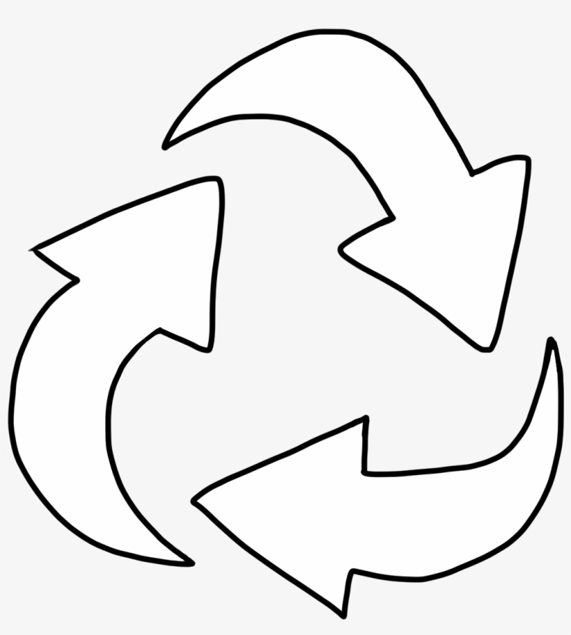 Recycling Symbol As Tree Coloring Page Free Recycle - Recycle Logo ...