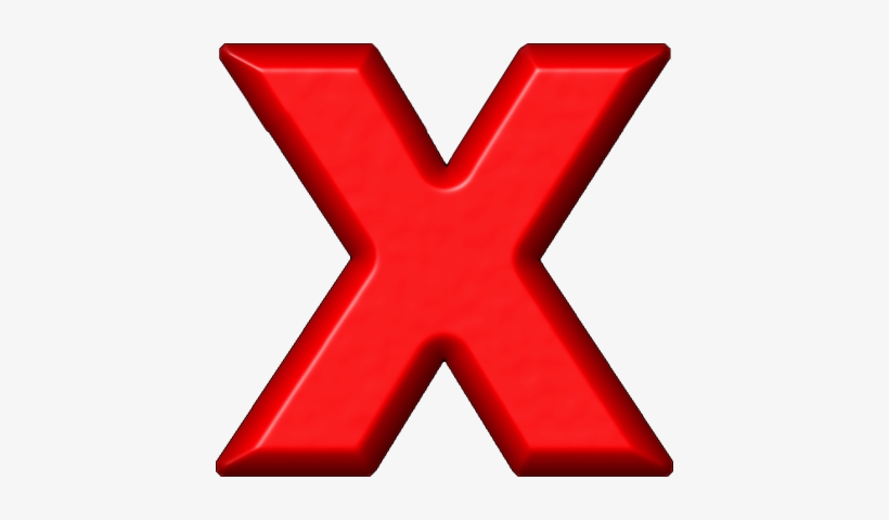 X-400 - Red X Letter Transparent PNG - 422x400 - Free Download on NicePNG