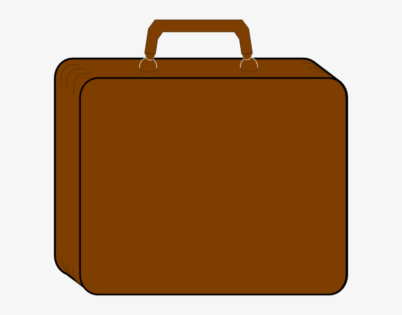 Graphic Black And White Download Briefcase Clipart - Brown Suitcase ...
