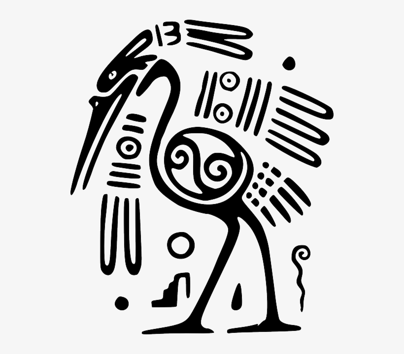 Aztec Clipart Inca - Mayan Bird Symbols Transparent PNG - 534x640 ...