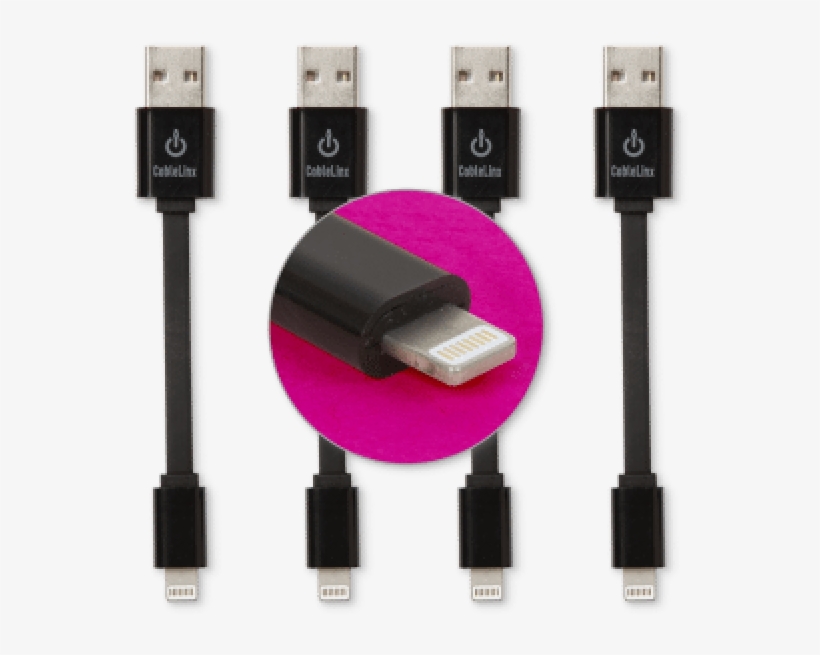 Cablelinx 4" Value Pack Of 4 Lightning To Usb-a Flat - Cablelinx Value ...
