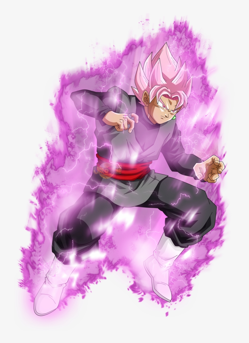 Goku Black Ssj Pink V2 Aura Power By Jaredsongohan - Black Goku Ssj ...