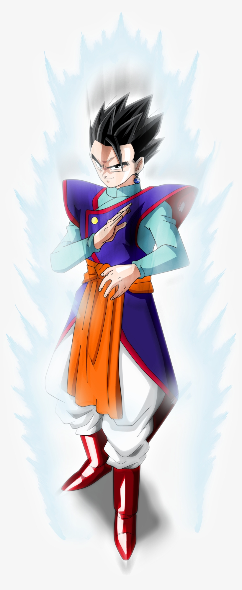 Download Mystic Gohan Kai Clothes Aura By Brusselthesaiyan Dragon - HD ...