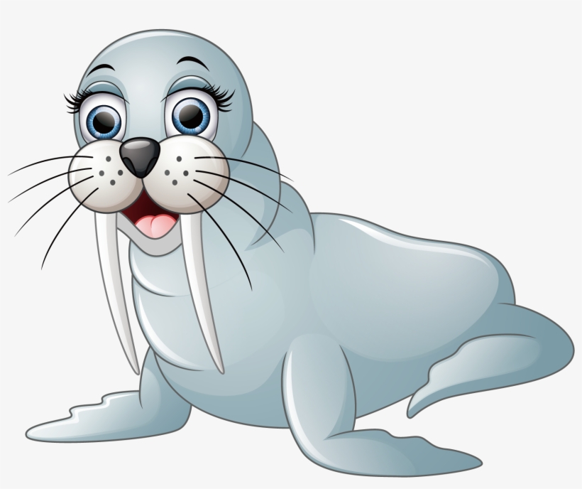 Walross Clipart Flowers