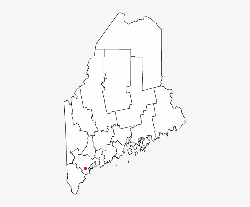 Download Map Of Maine Highlighting Westbrook - Stephen King Maine Map ...