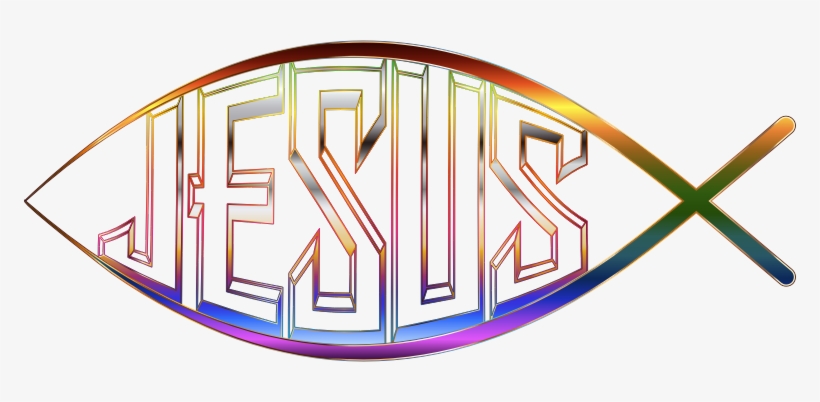 Image Stock Jesus Chromatic No Background Medium Image - Jesus Fish No ...