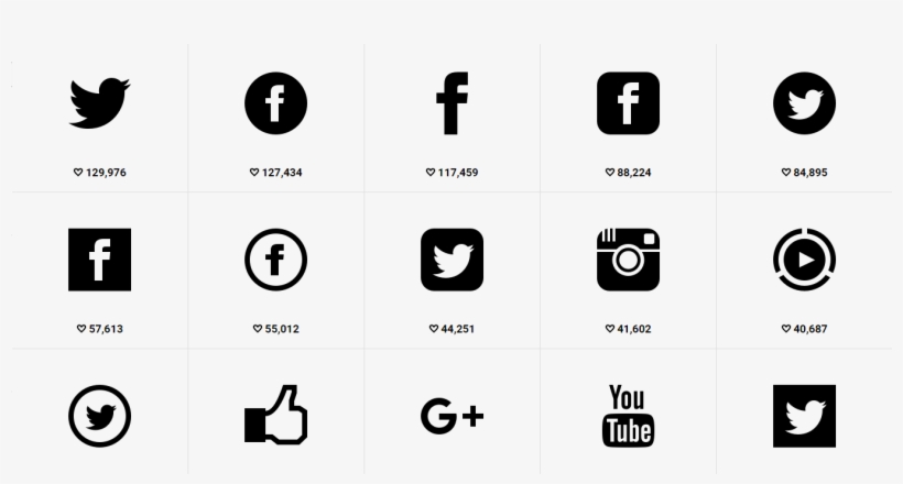 Download Social Icons White Png - Transparent White Social Icon - HD ...