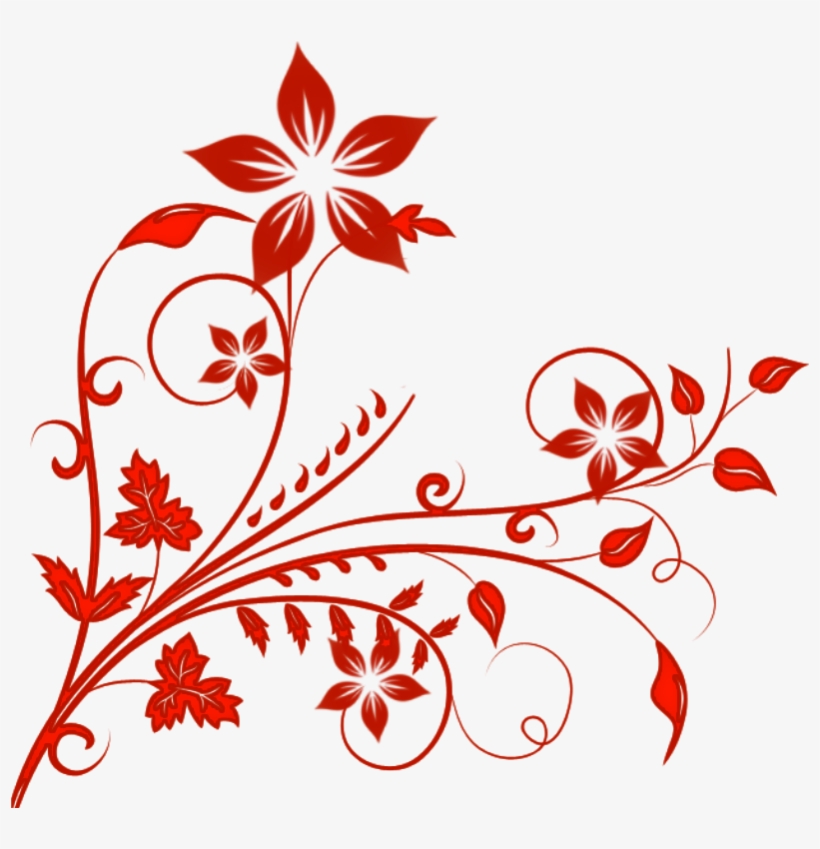 Swirls - Red Floral Designs Png Transparent PNG - 1024x768 - Free ...