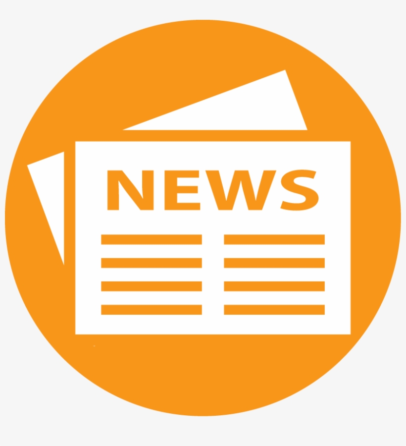 Zhs News And Events - News Icon Png Orange Transparent PNG - 820x820 ...