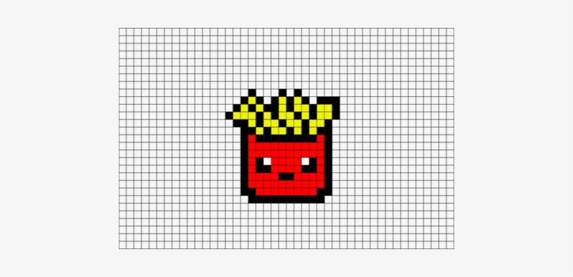Download Chip Drawing Fry - Pixel Art French Fries - HD Transparent PNG ...