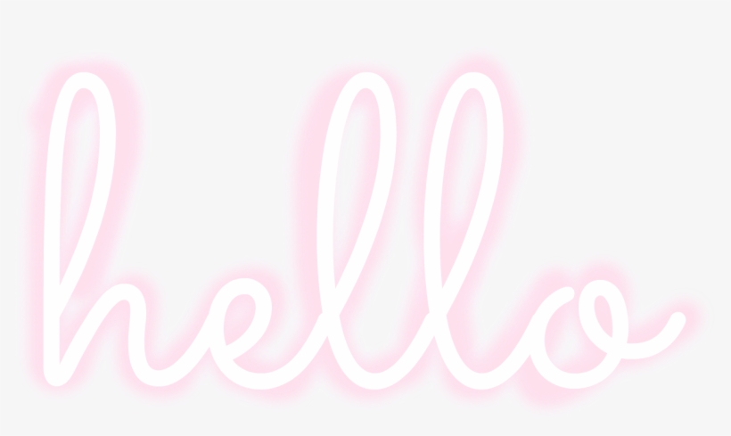 Neon Pink "hello" - Hello Neon Png Transparent PNG - 1292x704 - Free ...