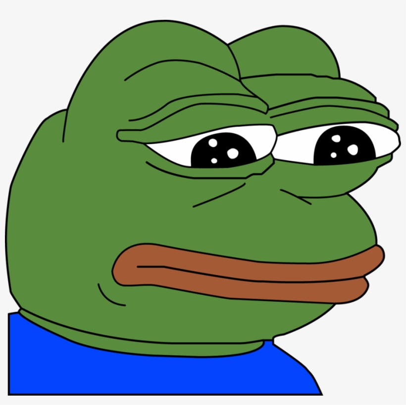 Pepe's - Sad Frog Carry Me Ride On Piggy Back Animal Mascot Transparent ...