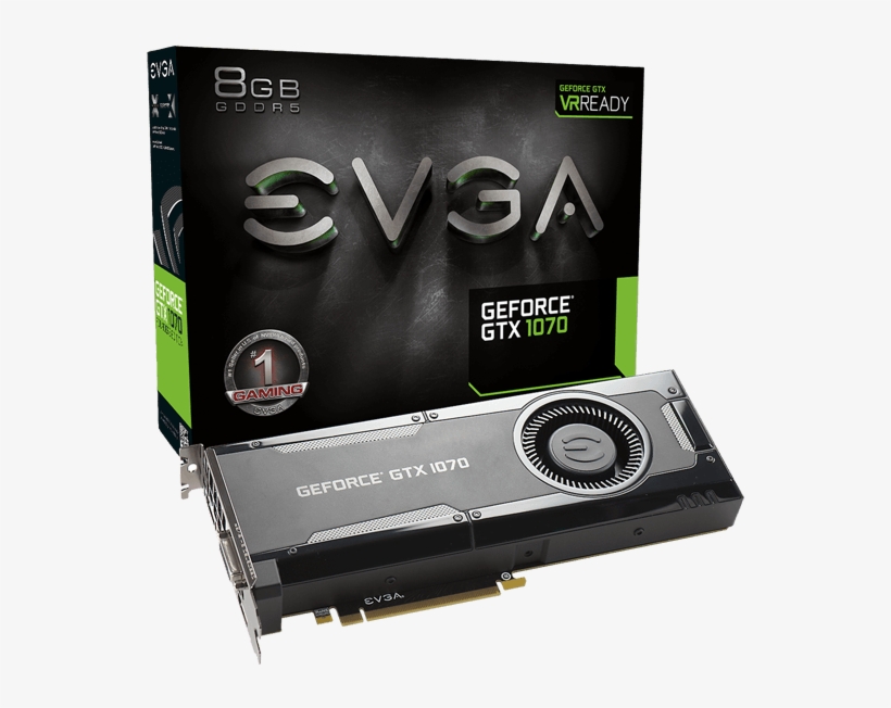 08g P4 5170 Kr - Evga Geforce Gtx 1070 Gaming Graphics Card Transparent ...