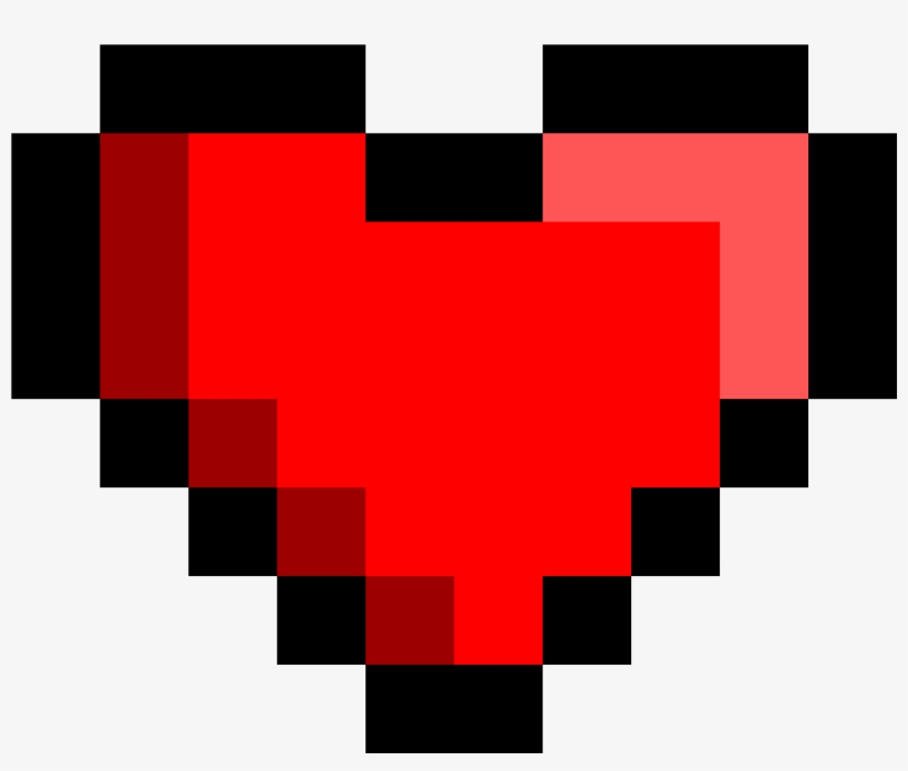 8bit Heart Png Free Library - Heart 8 Bits Png Transparent PNG ...