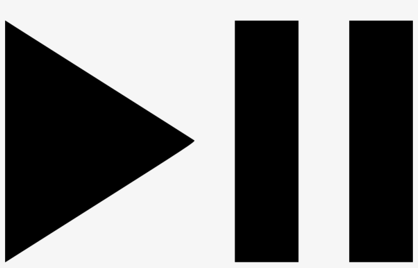 Stop Play Triangle Video Audio Arrow Button - Monochrome Transparent ...