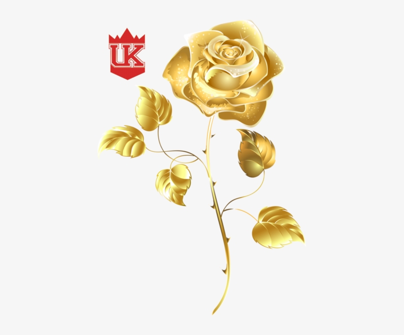 Share This Image - Gold Rose Transparent Transparent PNG - 423x600 ...