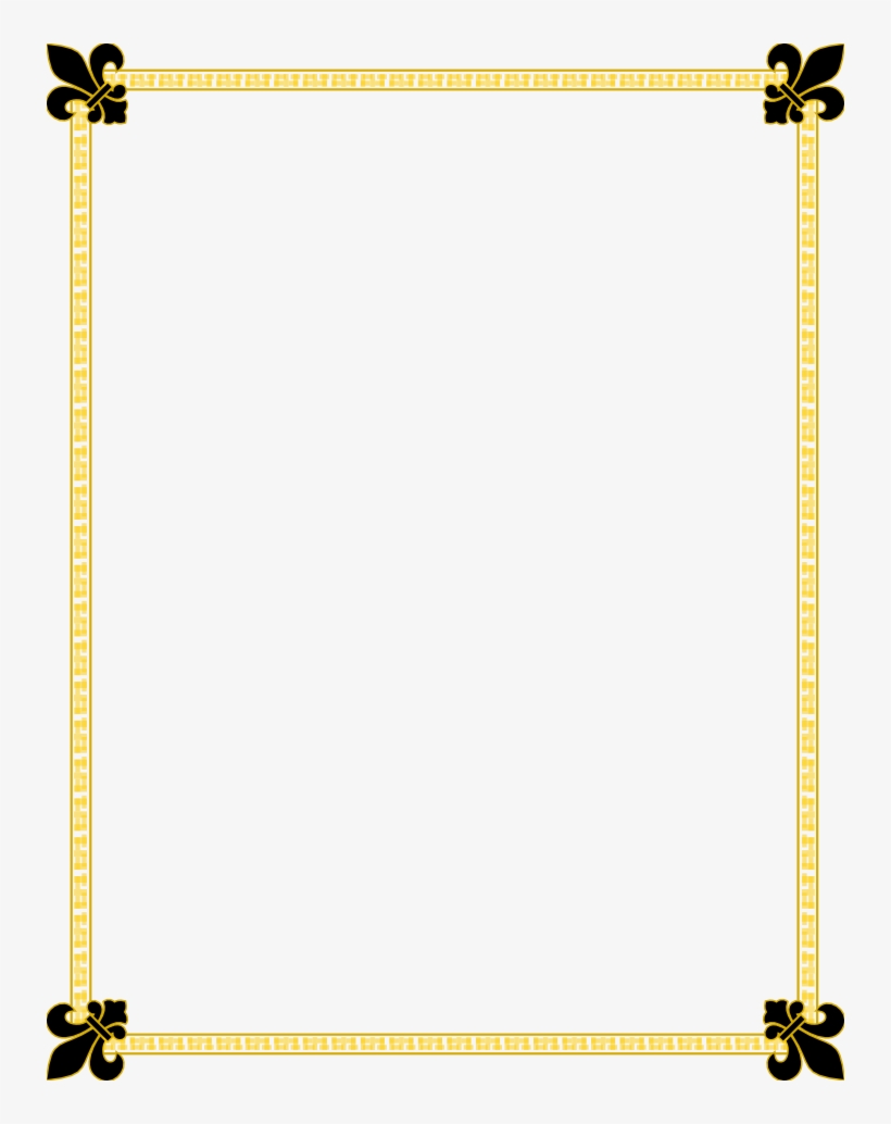 Black And Gold Borders