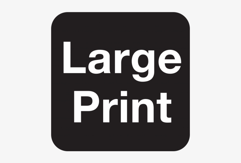 Large Print Icon - Large Print Guides Symbol Transparent PNG - 550x590 ...