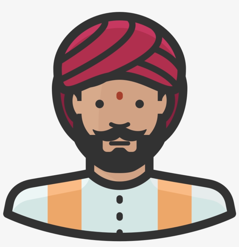 Indian Man Icon - Indian Icon Transparent PNG - 1024x1024 - Free ...