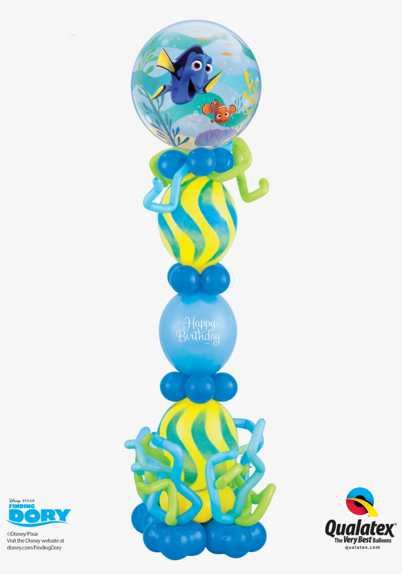 Finding Dory Birthday Column Balloon Decorations - 22" Finding Dory ...