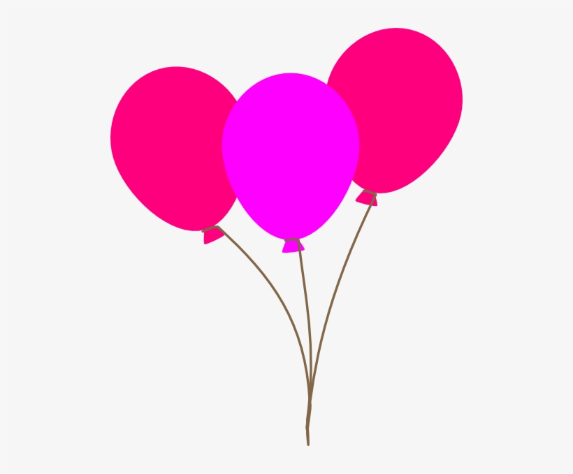 Download Pink Balloons Vector Png - HD Transparent PNG - NicePNG.com