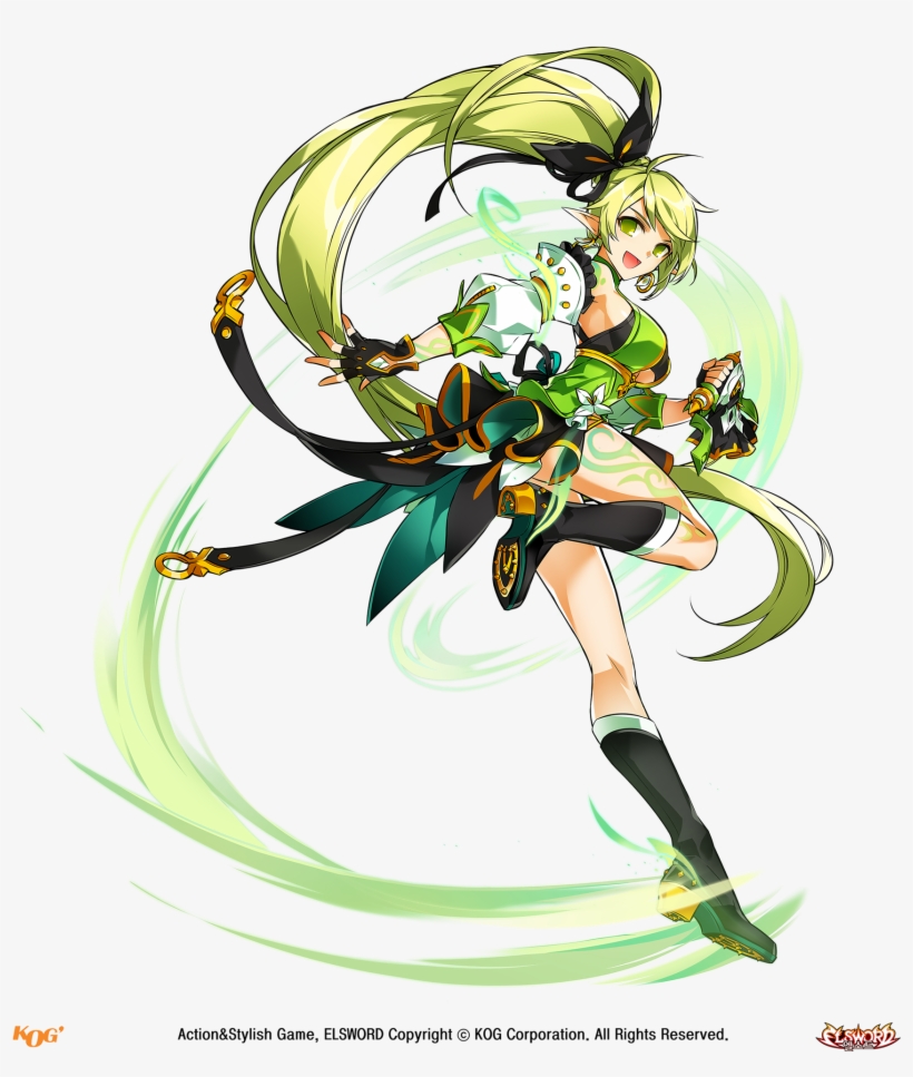 Elsword- Anemos - Elsword Rena 3rd Job Transparent PNG - 1870x2048 ...