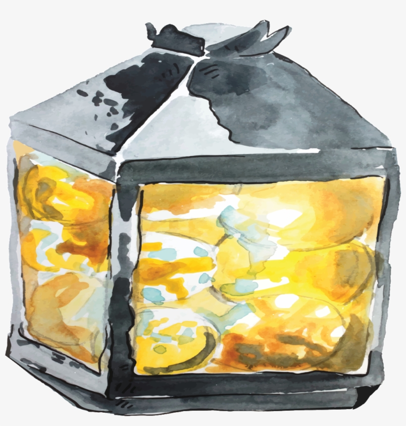 Hand-painted Table Lamp Transparent Cartoon - Visual Arts Transparent ...