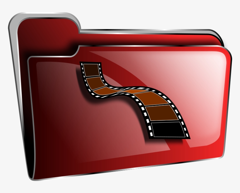 Free Folder Icon Red Video - Icon For Movie Folder Transparent PNG ...