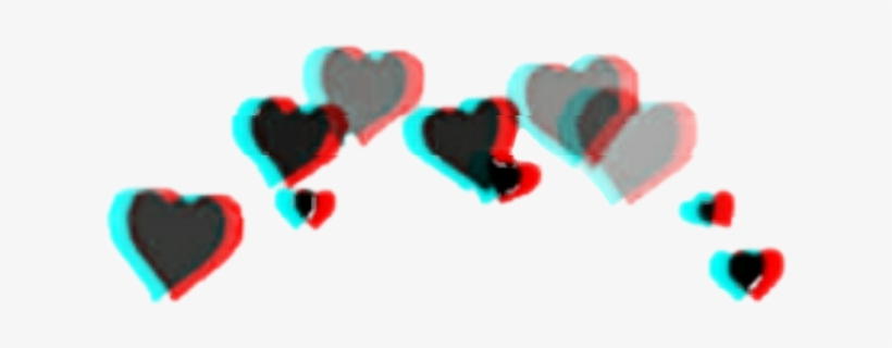 Download Glitch Heart Crown Aesthetic Tumblr - Transparent Heart Filter ...