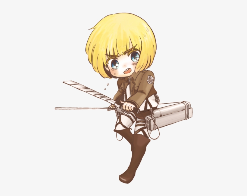 Picture - Armin Attack On Titan Chibi Transparent PNG - 500x621 - Free ...