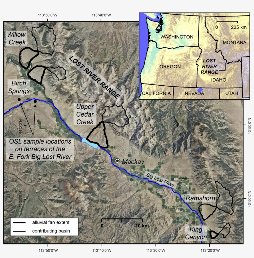 Location And Overview Of The Lost River Range - Lost River Range ...