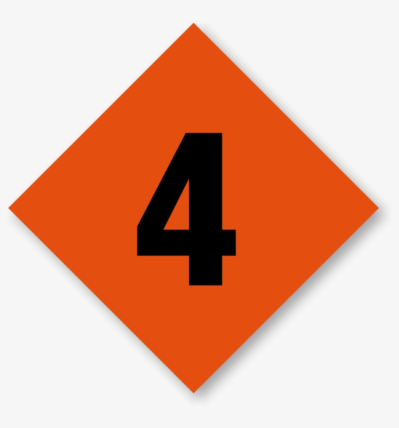 Military Dod Symbol 4 Moderate Fire Hazard Label - Symbol Transparent ...