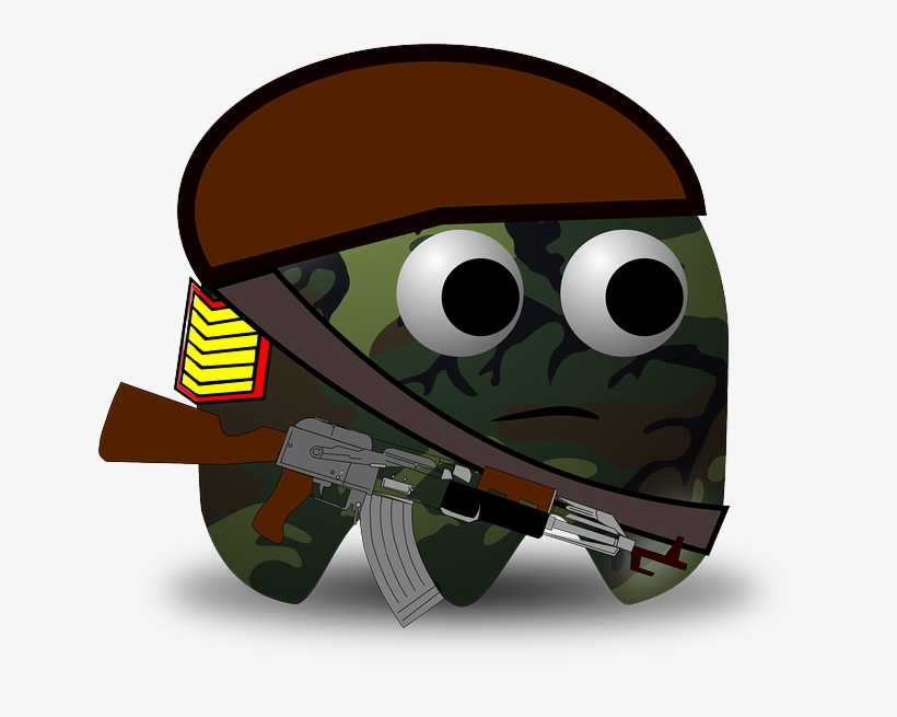 Army, Military, Soldier, Pacman, Pac-man, Cartoon - Pacman Soldier ...