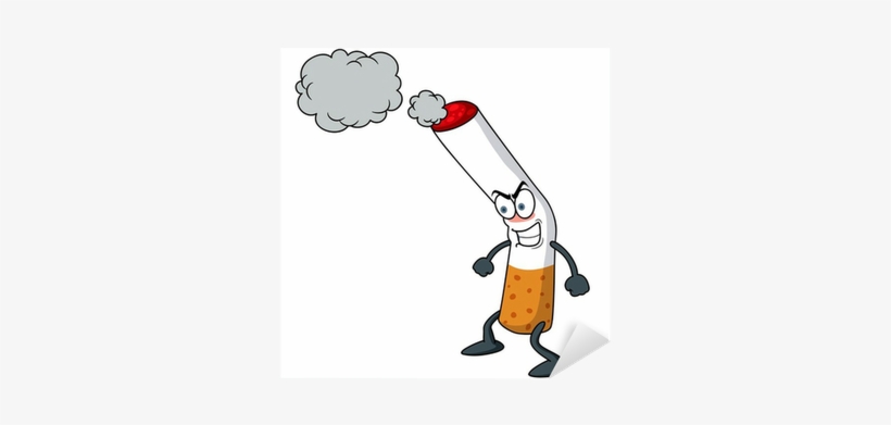 Download Illustration Of Cartoon Cigarette Character With Smoke ...