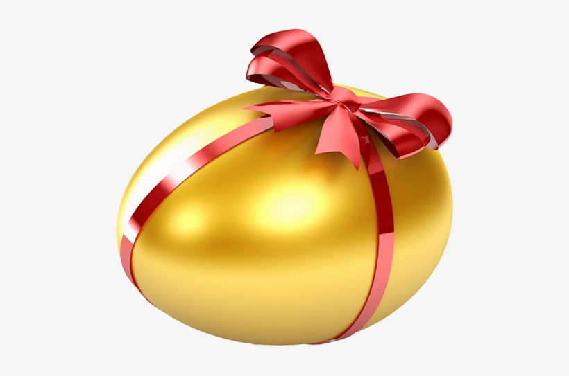 Ovo De Pã¡scoa Caro - Easter Egg With Ribbon Transparent PNG - 500x463 ...