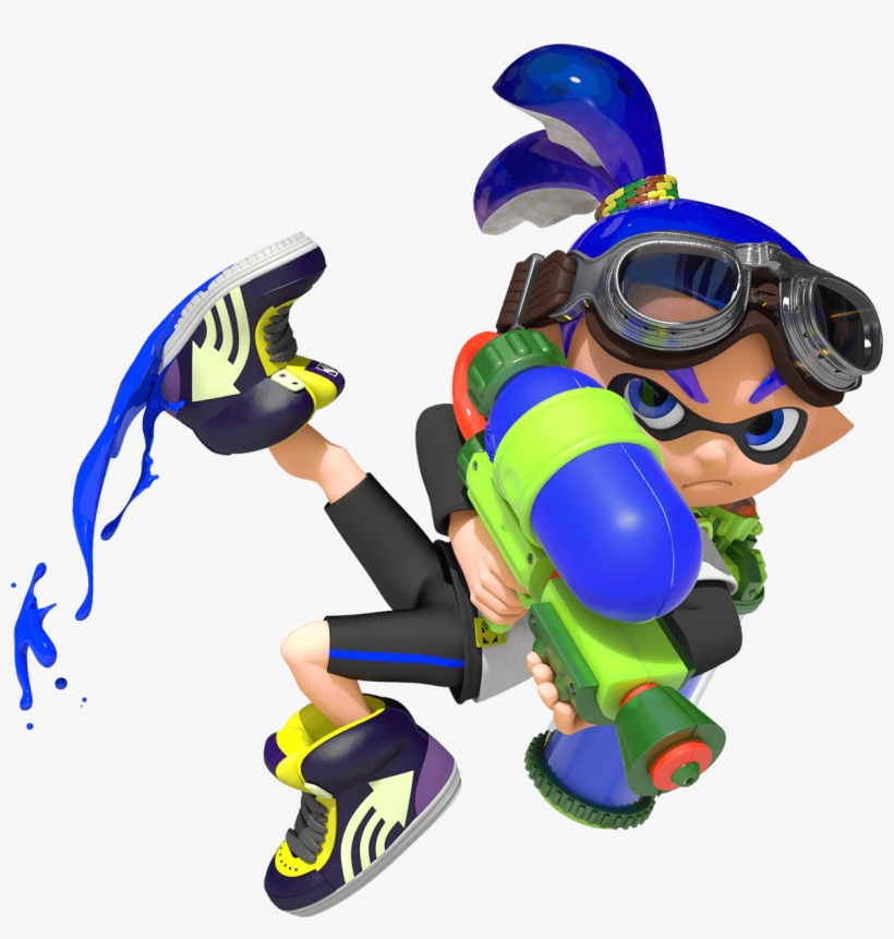 Inkling Boy Png Picture Library Download - Splatoon Blue Transparent PNG - 1170x1172 - Free ...