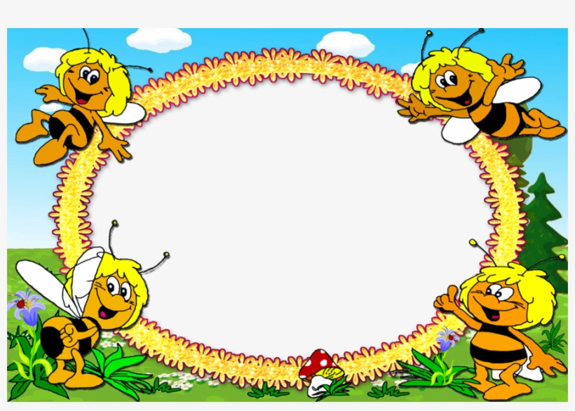 Download Honey Bee - Maya The Bee Frame - HD Transparent PNG - NicePNG.com