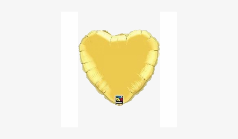 Gold Balloons - Qualatex 36 Inch Heart Plain Foil Balloon - Silver ...