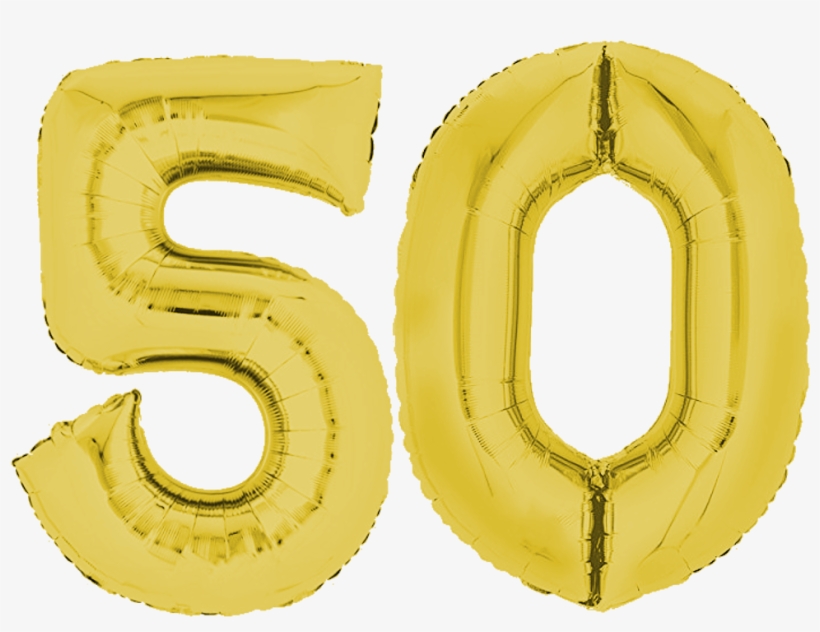 Download Foil Balloon 80cm Gold Lettering - Gold Number 5 Balloon - HD ...