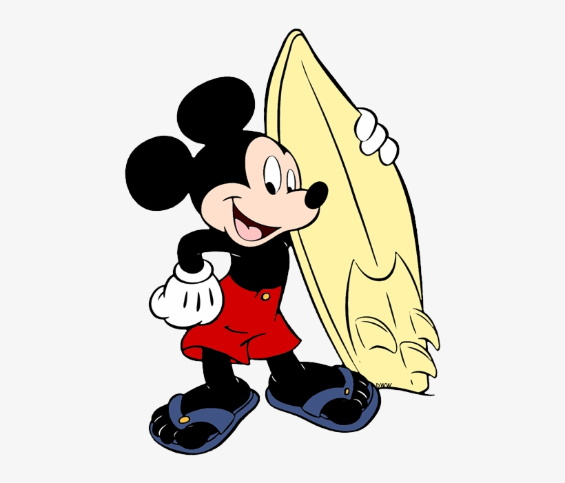 Disney Surfboard Clipart Amp Disney Surfboard Clip - Mickey Surf Png ...