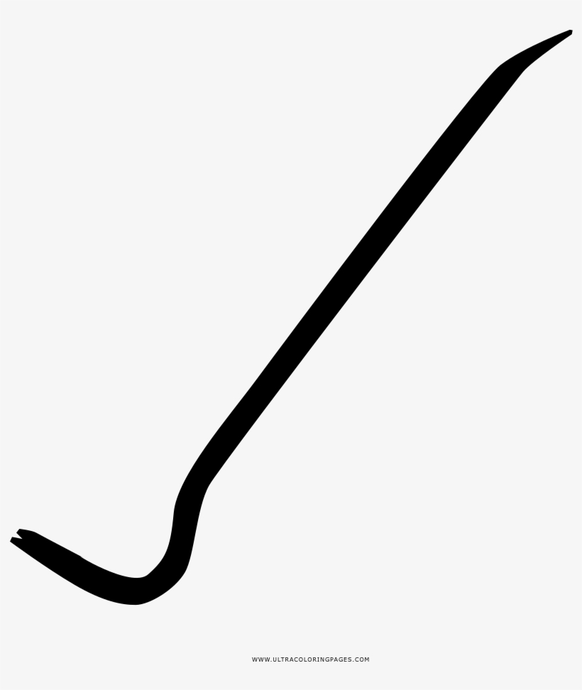 Crowbar Coloring Page - Line Art Transparent PNG - 1000x1000 - Free ...